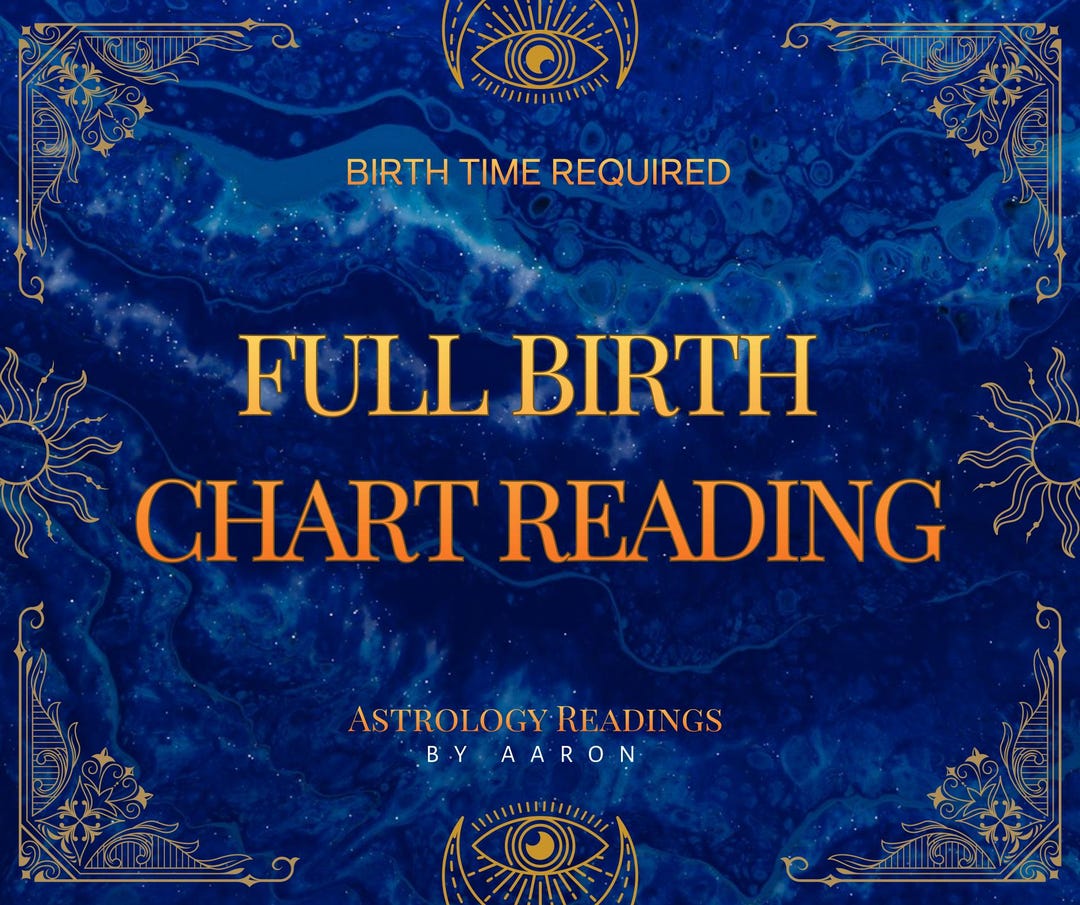 Full Birth Chart Astrology Reading (time Required) - Etsy