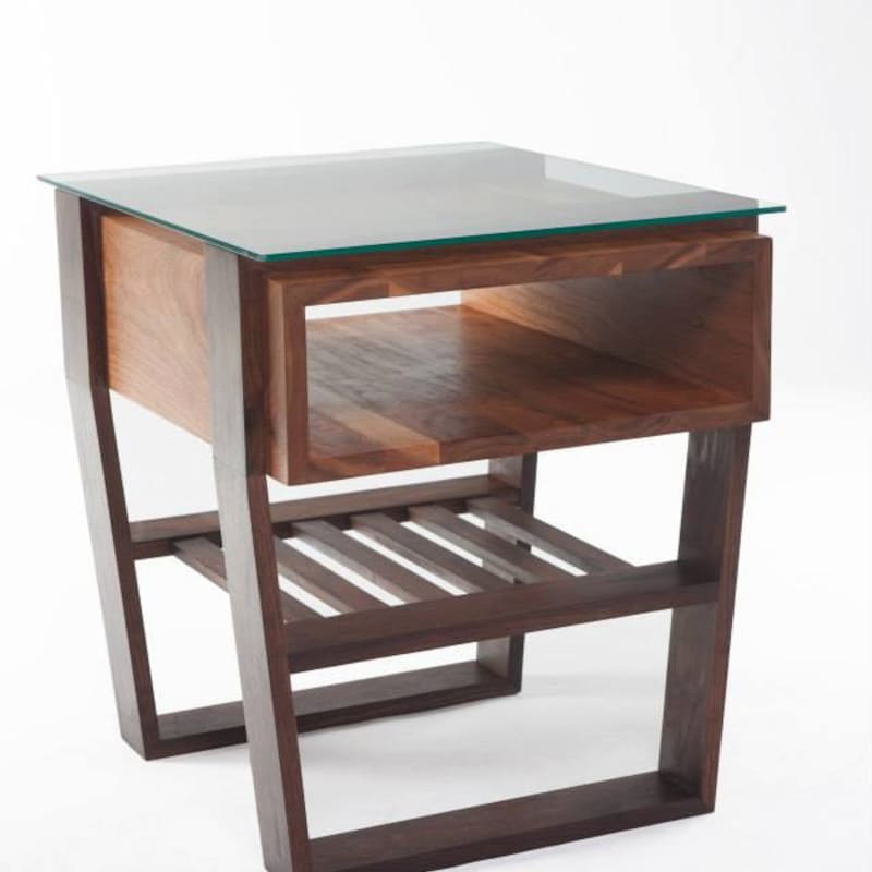 Walnut End Table - Etsy