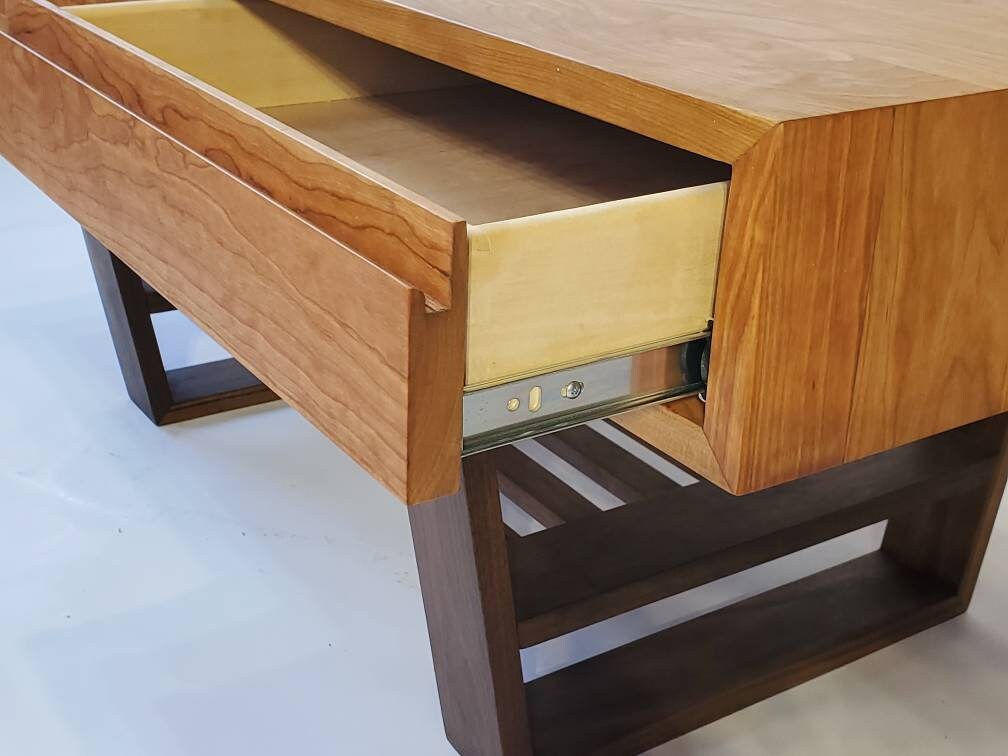 Mid Century Modern Styled Coffee Table or Bench With Drawers. - Etsy