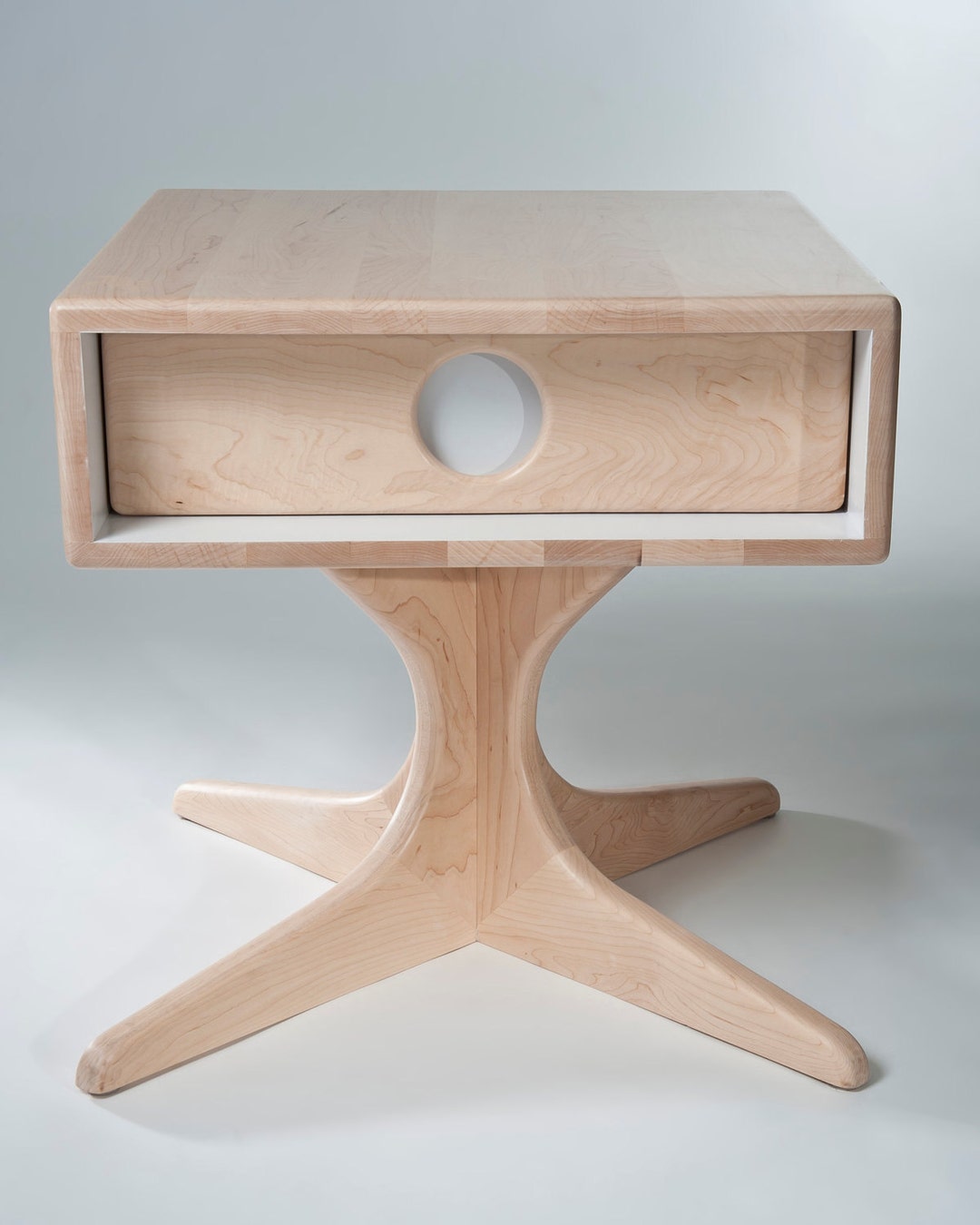 1 "metropole" Retro End Table With Drawer - Etsy