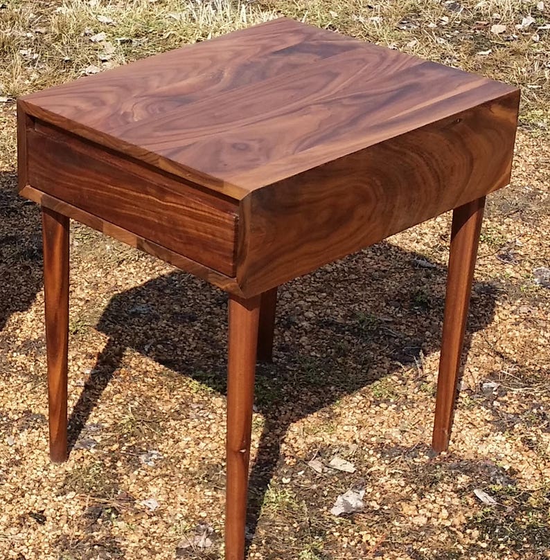 MCM Styled End Table or Nightstand Without Shelf - Etsy