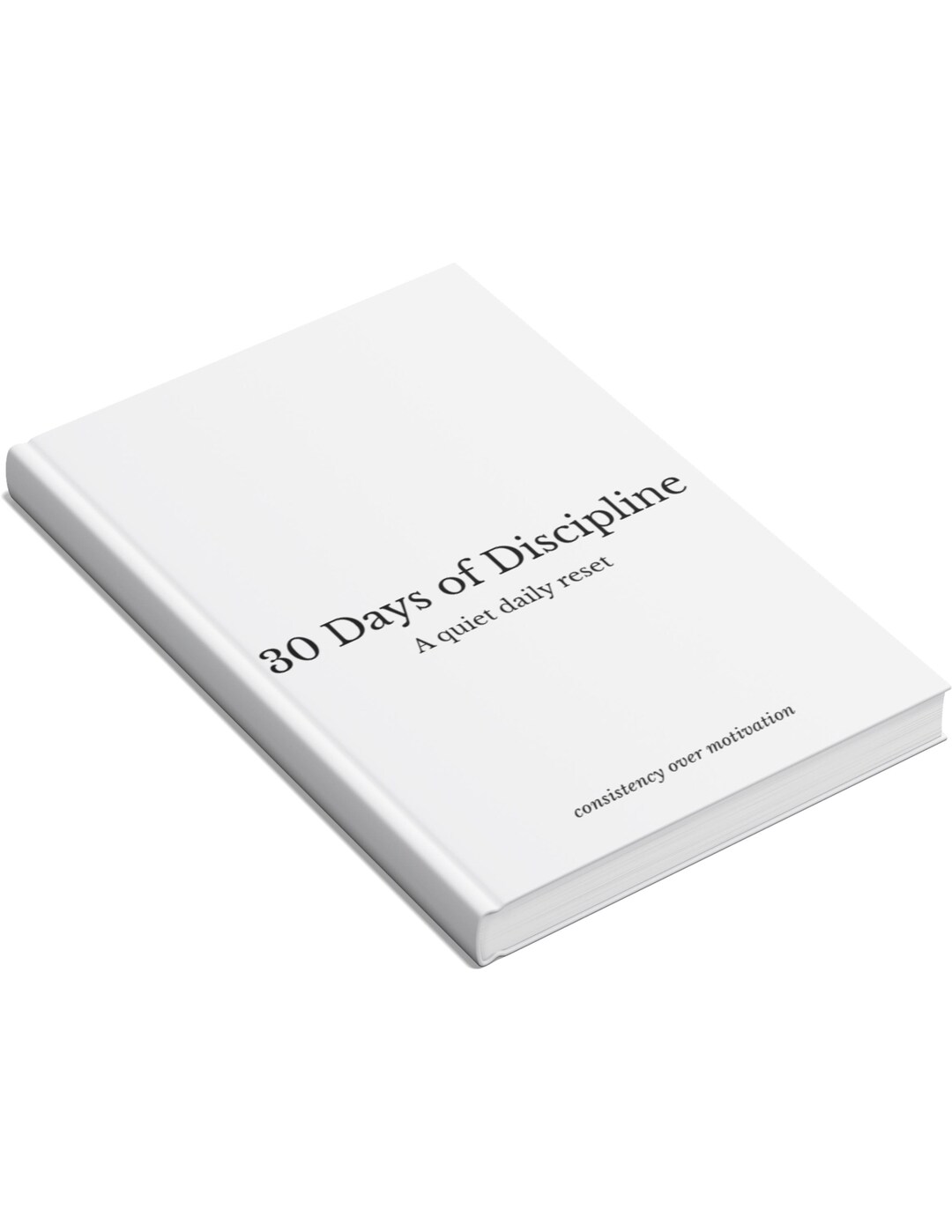 30 Days of Discipline – Minimal Daily Habit Tracker | Printable Self ...