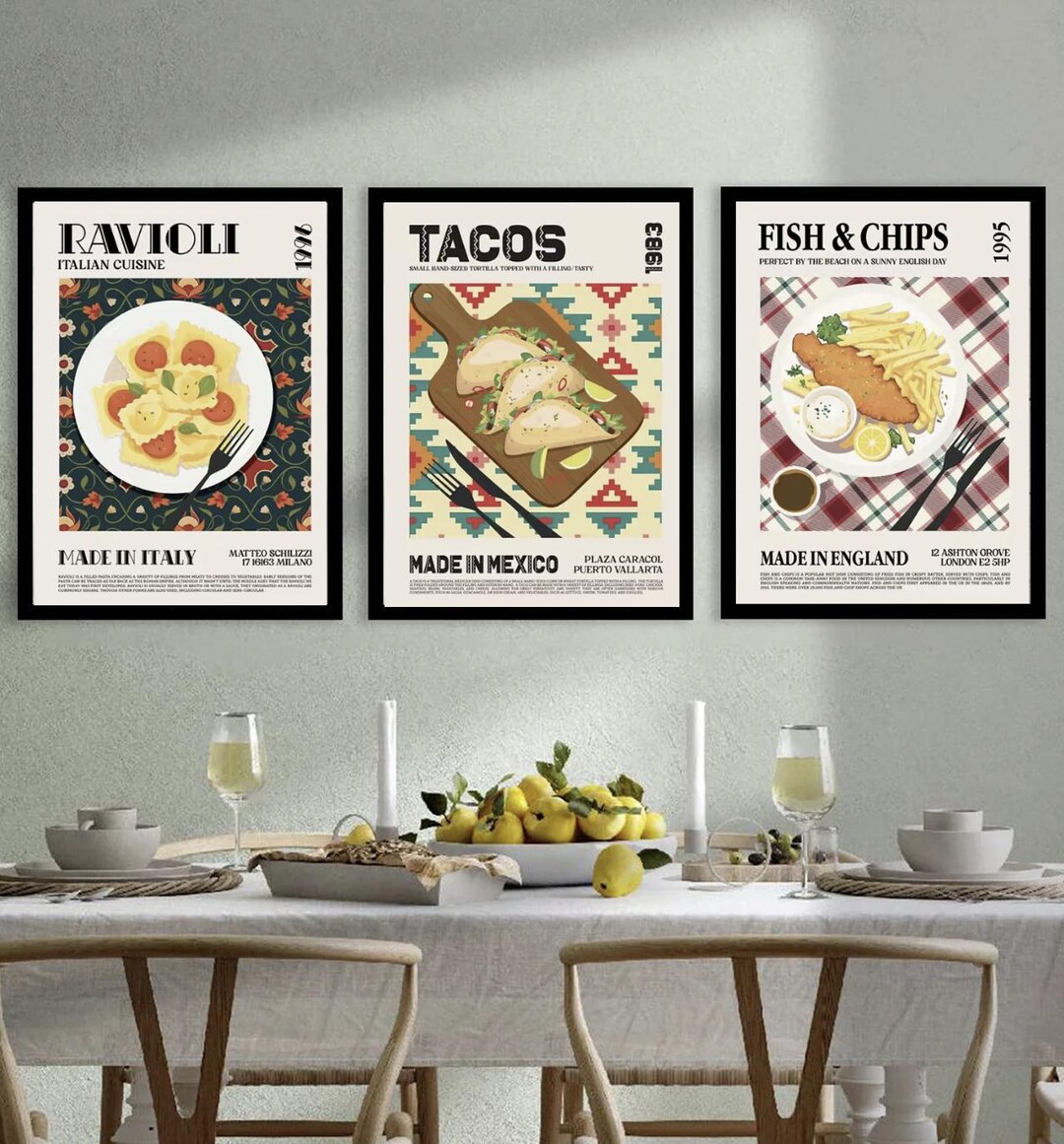 Gourmet Cuisine Wall Poster – World Food Posters, Kitchen & Dining Room ...