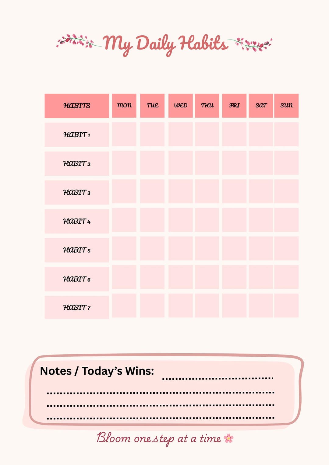 Printable Daily & Weekly Wellness Planner Pages | Self-care, Gratitude ...