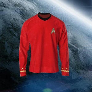 Star Trek TOS Velour Tunic- Custom Made to Measure - Etsy