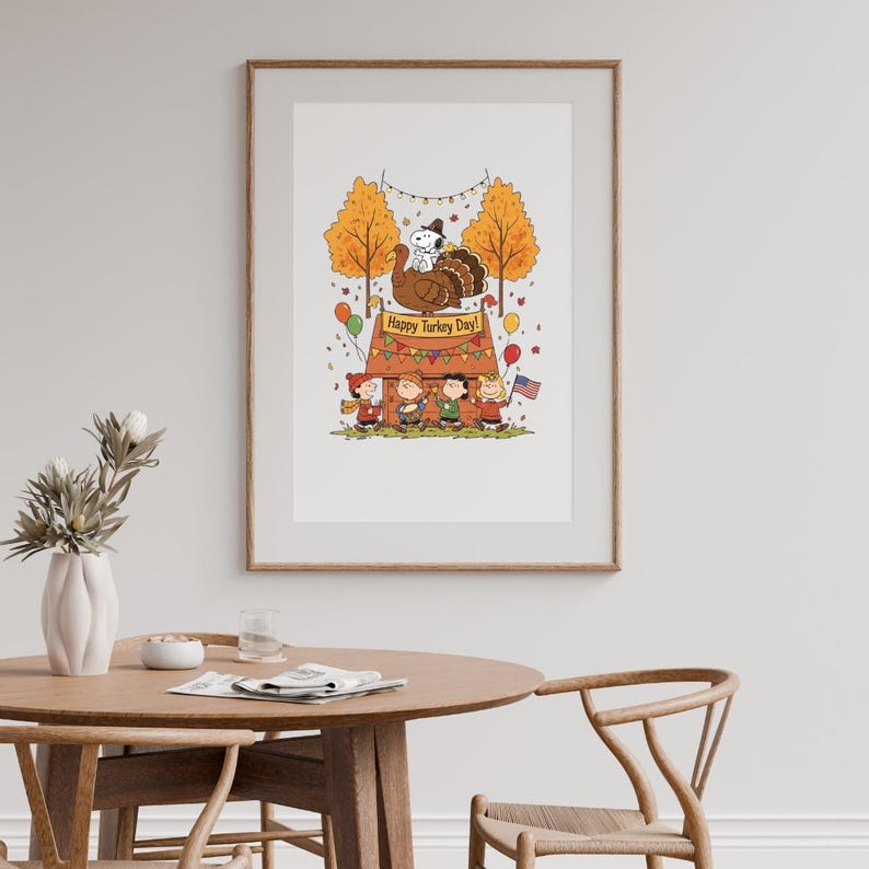 Snoopy Thanksgiving Clipart Bundle | Fall Turkey PNG SVG JPG (digital ...