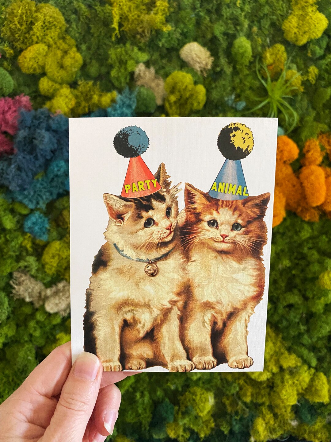 Vintage Style Party Cats Card: Funny Birthday, Anniversary, Retirement ...