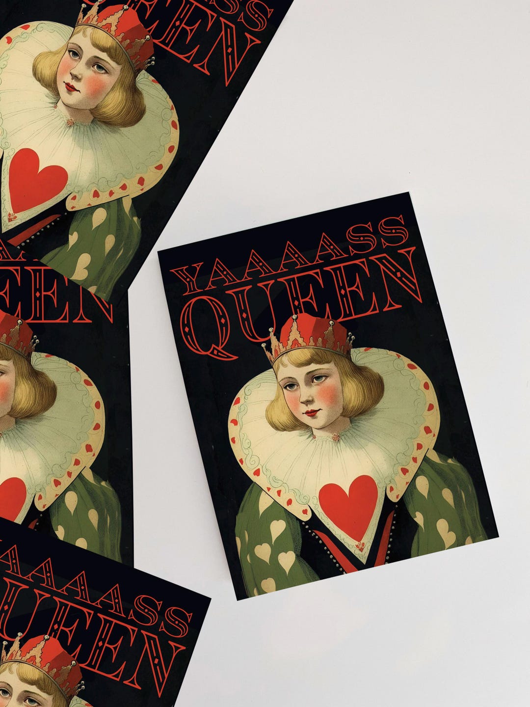 Yaaas Queen - Funny Encouragement Card - Etsy