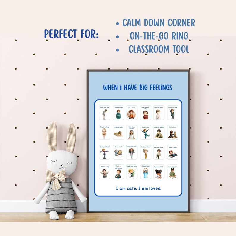 Calming Corner Cards Printable, Emotional Regulation Tool, Coping ...
