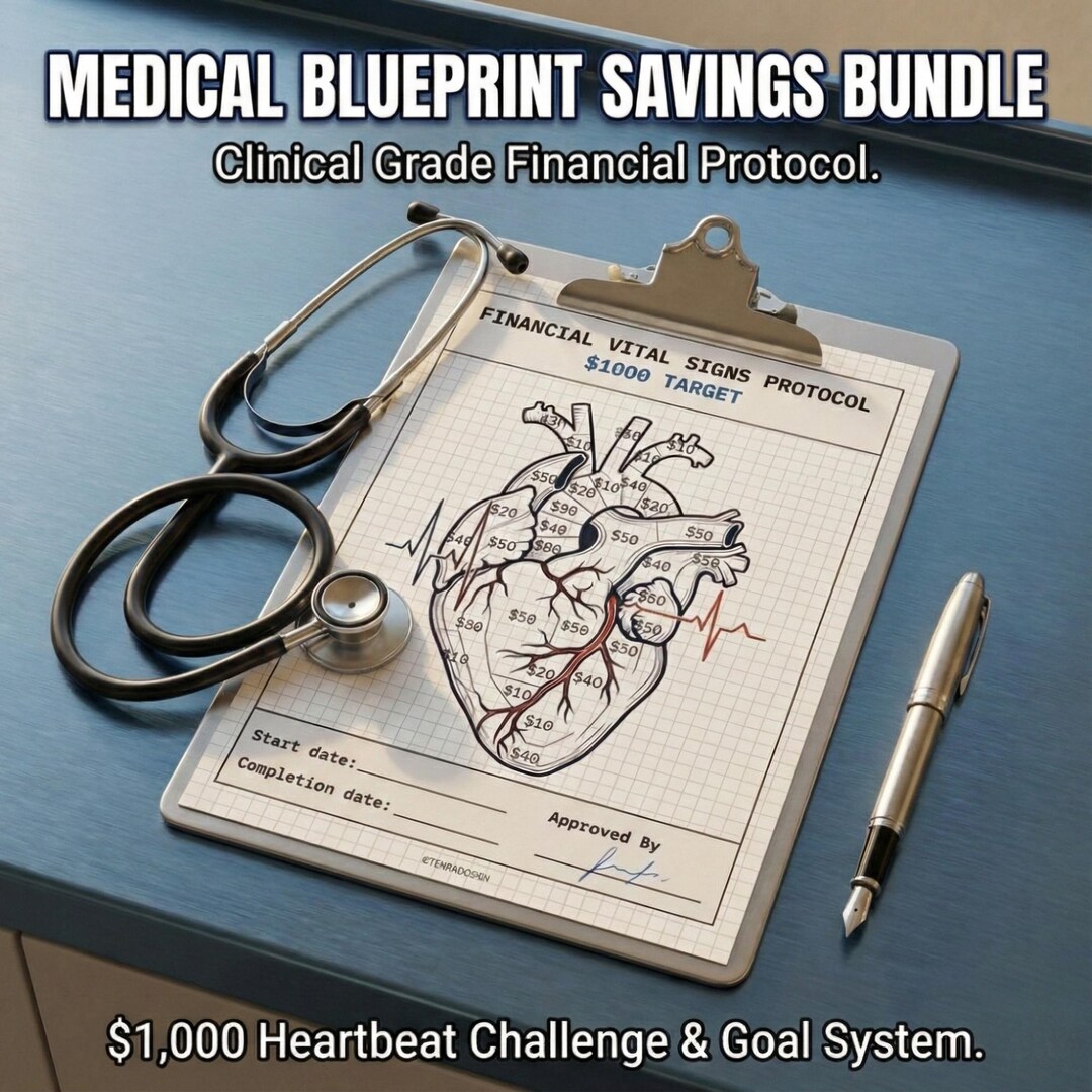 Medical Savings Challenge Printable | 1000 Anatomical Heart Goal ...