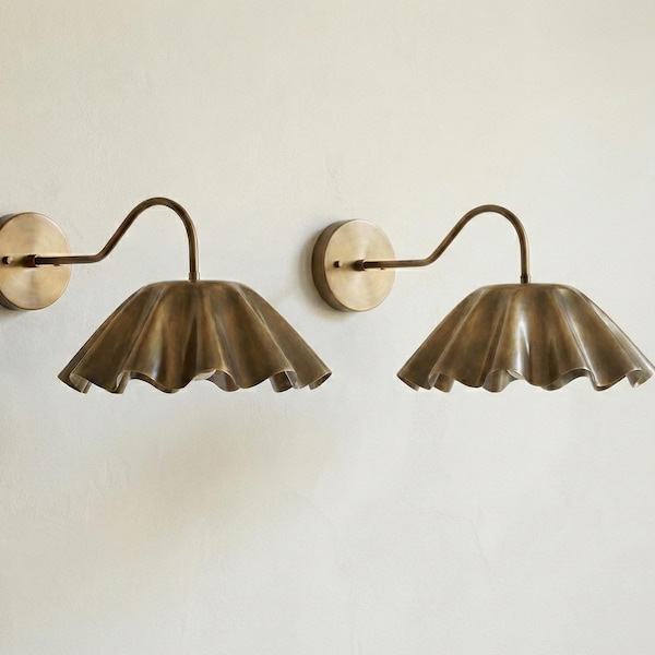 Scalloped Lamp Shade Set - Etsy