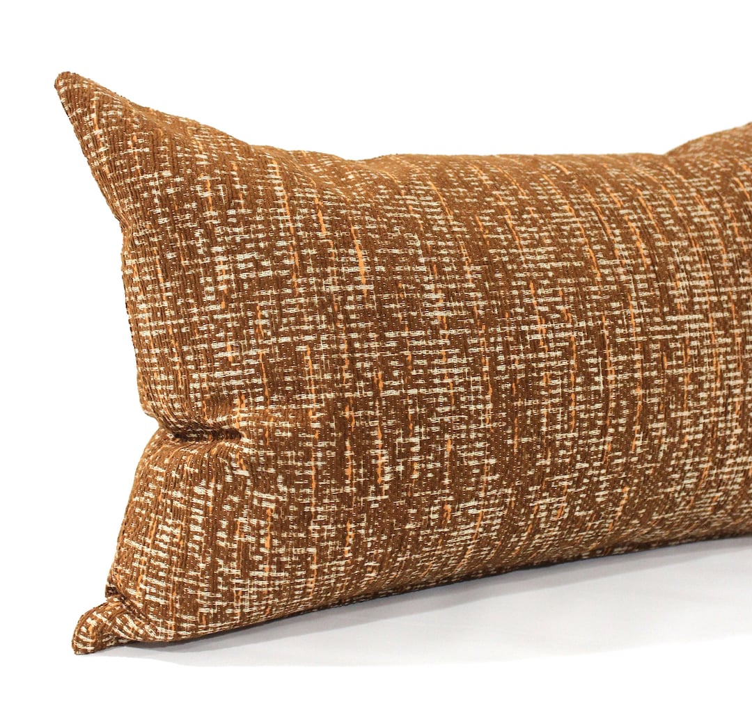 Decorative Rust Upholstery Fabric Throw Pillow Cushion Cover Square and ...