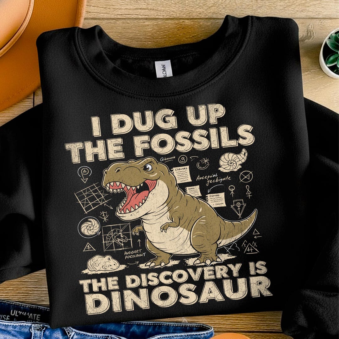 I Dug up the Fossils Png | the Discovery is Dinosaur | Funny T-rex ...