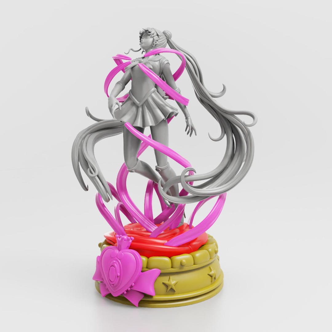 Sailor Moon STL File, STL 3D Model Design, Digital File for 3D Printing ...