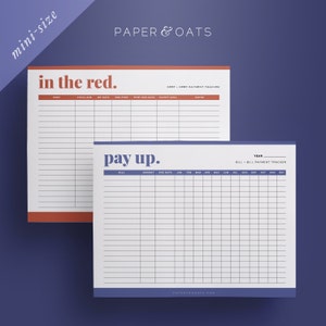 Mini Finance Printables, Monthly Budgeting, Financial Planning Kit ...