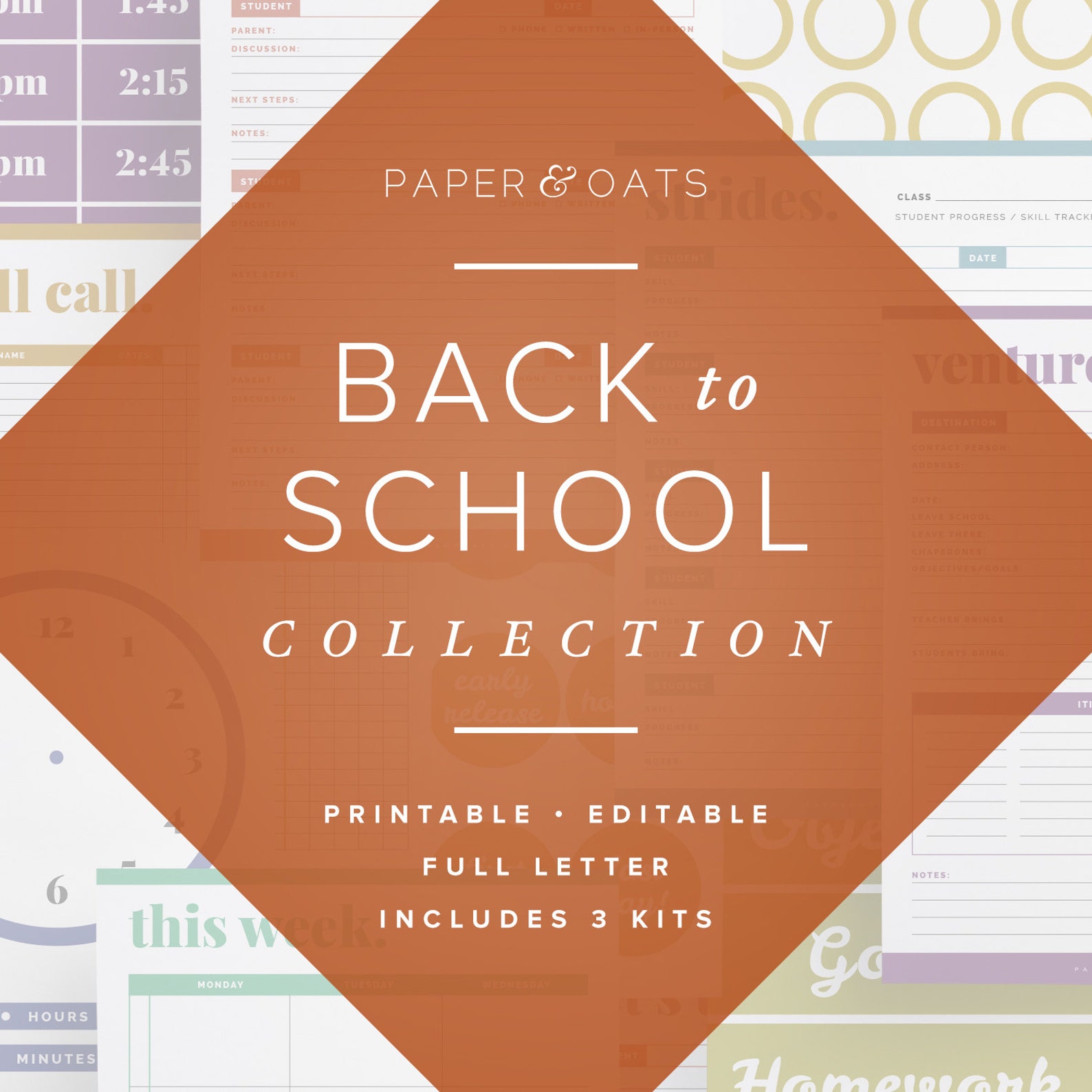 Teacher Planner Pack, Back to School Planners, Lesson Planning ...