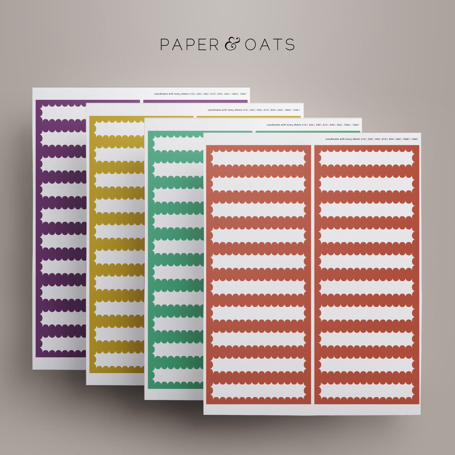 Printable Blank Labels for Organizing, Editable Kitchen Pantry Labels ...