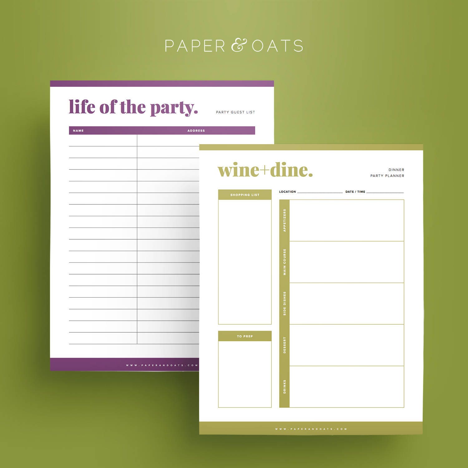 Party Planning Printable Gift Tracker PDF, Birthday Party Planner ...