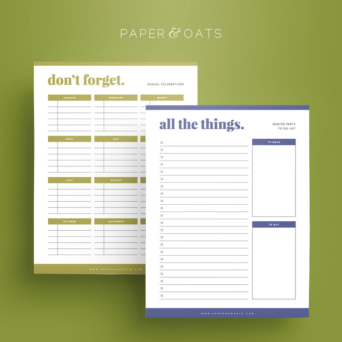 Party Planning Printable Gift Tracker PDF, Birthday Party Planner ...