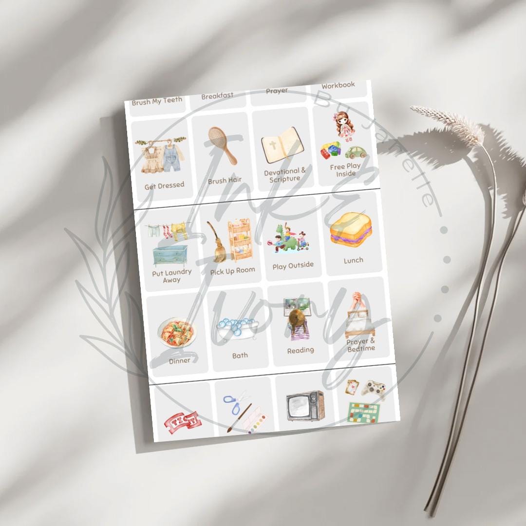 Rhythm and Rhyme Schedule Cards - Etsy