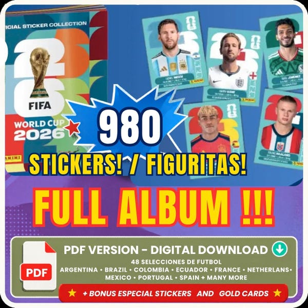 Fifa World Cup 2026 Stickers - Etsy
