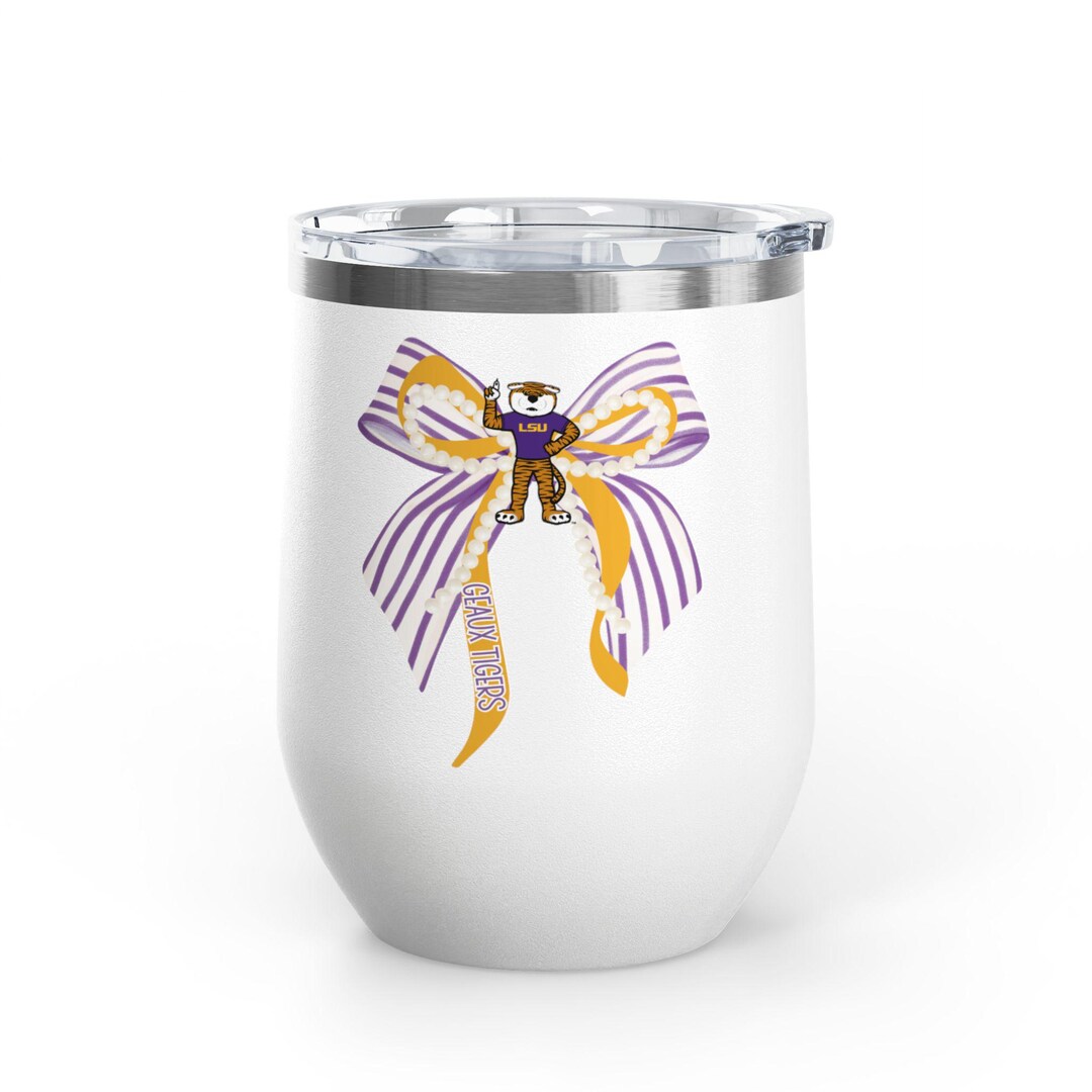 LSU Tigers Wine Tumbler: Stainless Steel, 12oz, UV DTF Print - Etsy