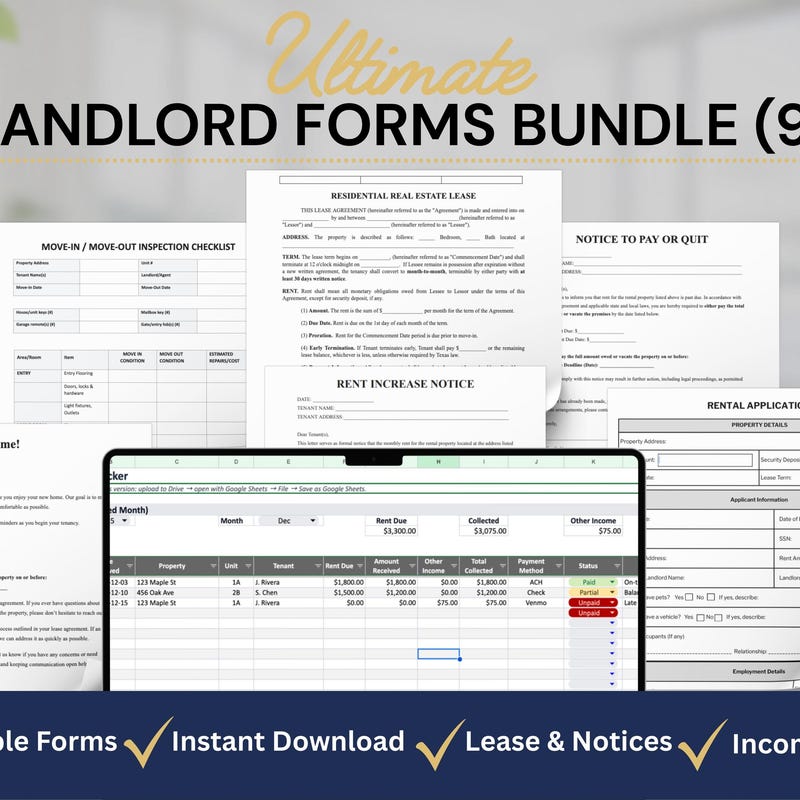 Landlord Pay by Notice - Etsy