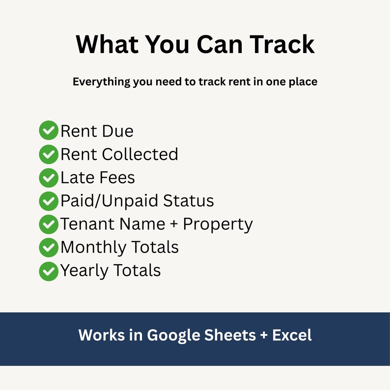 Landlord Rent Tracker Spreadsheet | Rental Income Log | Google Sheets ...