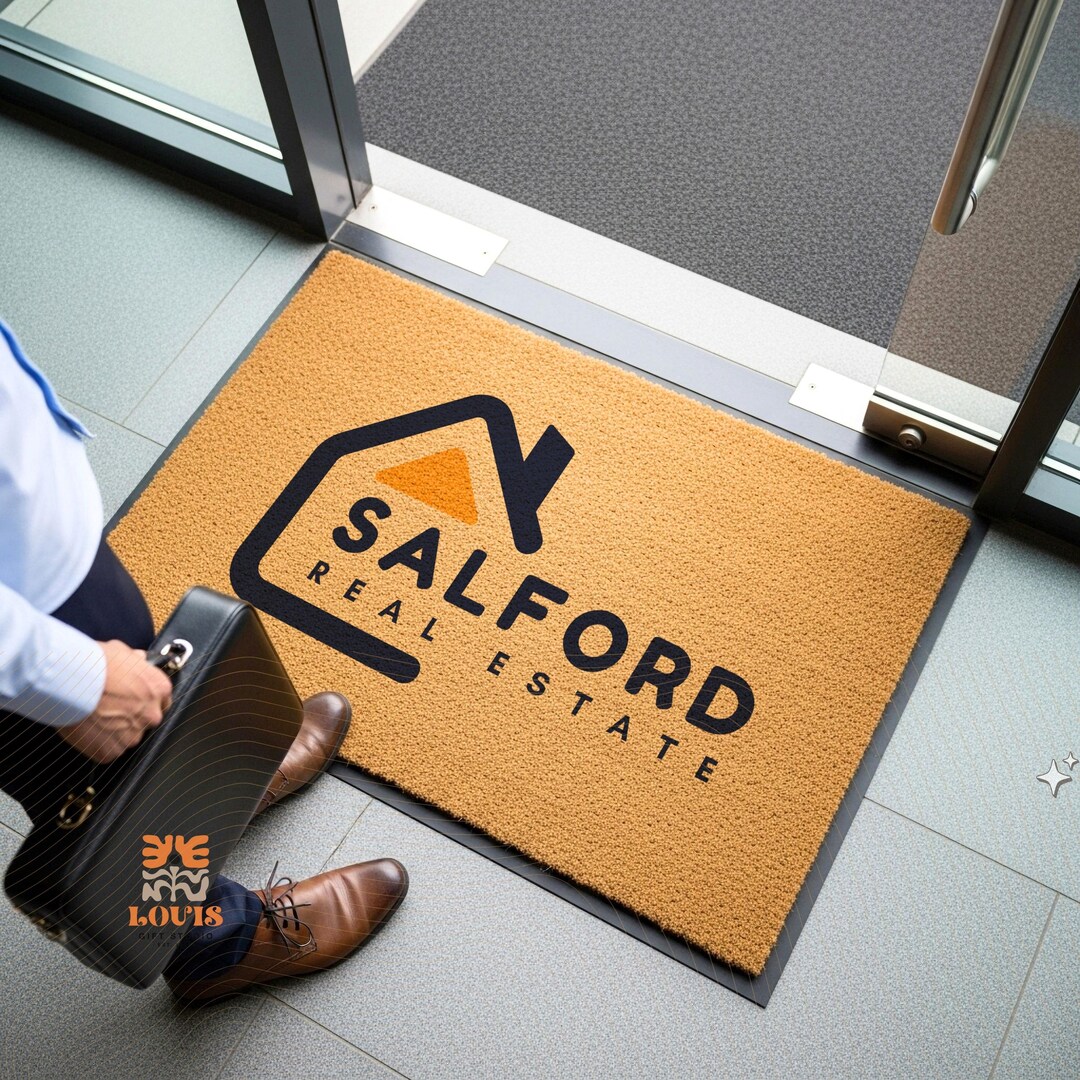 Custom Business Logo Doormat | Personalized Coir Mat With Company Name ...
