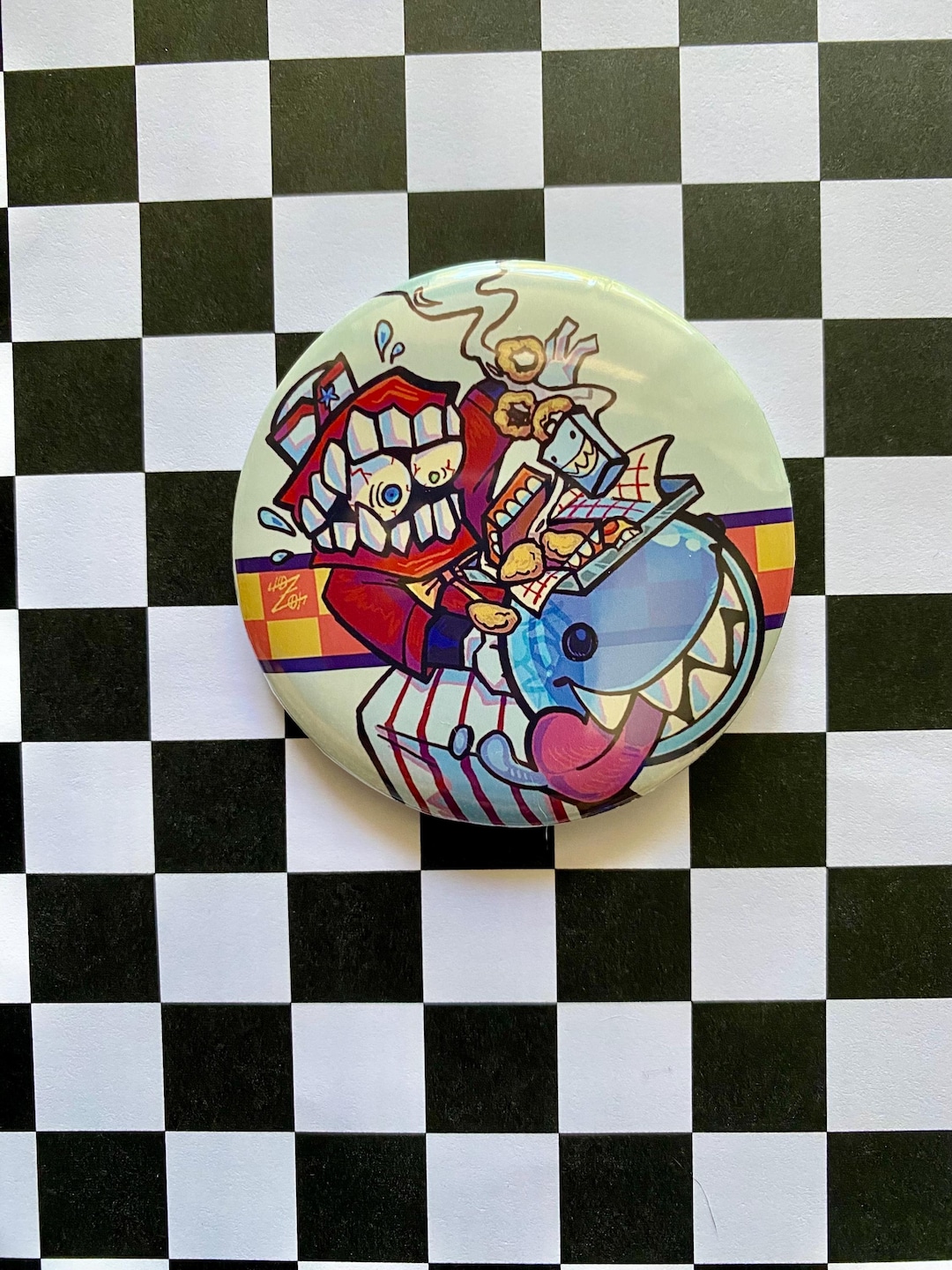 TADC Caine & Bubble Fastfood Staff Pinback Button - Etsy
