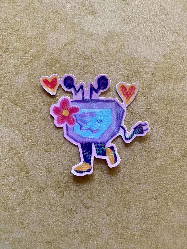 Deltarune Tiny Spamton & Tenna Stickers - Etsy