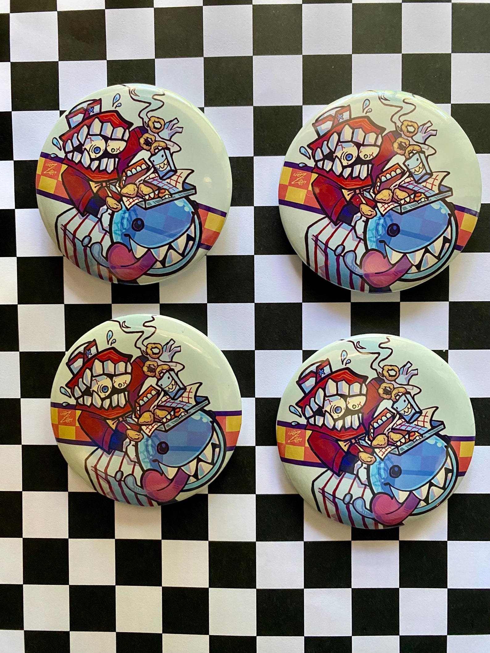 TADC Caine & Bubble Fastfood Staff Pinback Button - Etsy
