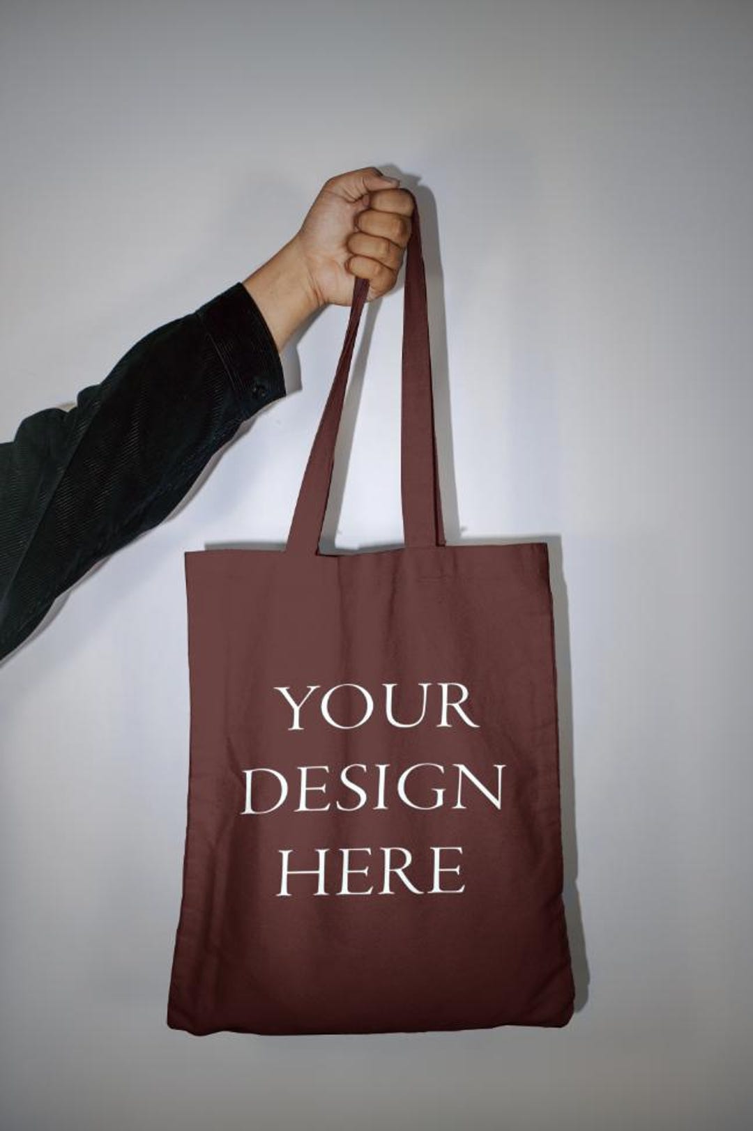 Custom Tote Bag With Personalized Text | Reusable Canvas Shoulder Bag ...