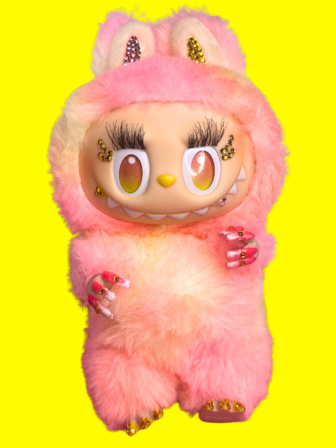 Blinged Out Loyalty Labubu: Custom Crystal Kawaii Toy With Acrylic ...