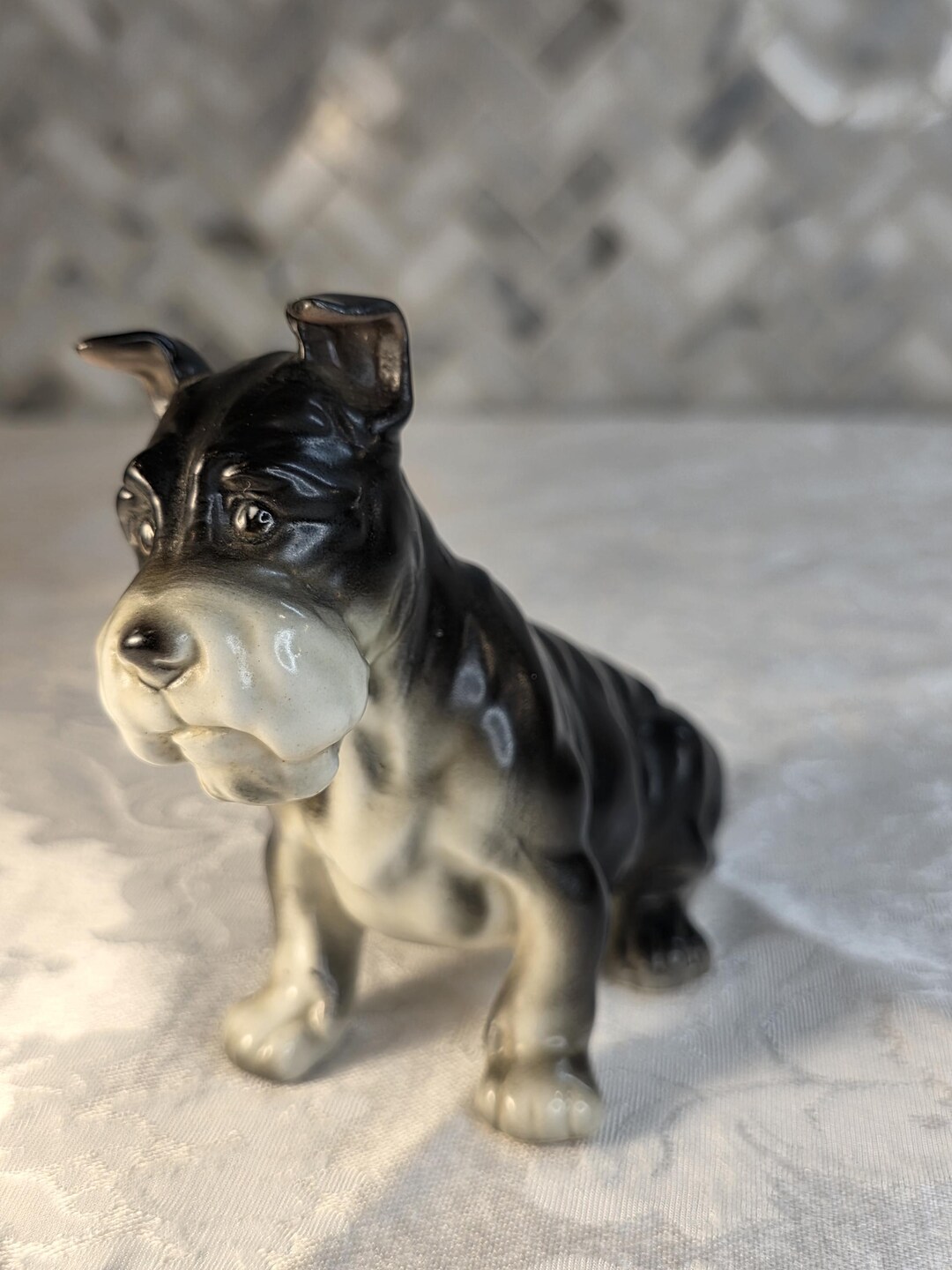 Made in Japan Lefton Porcelain Schnauzer Dog Figurine Collectible - Etsy