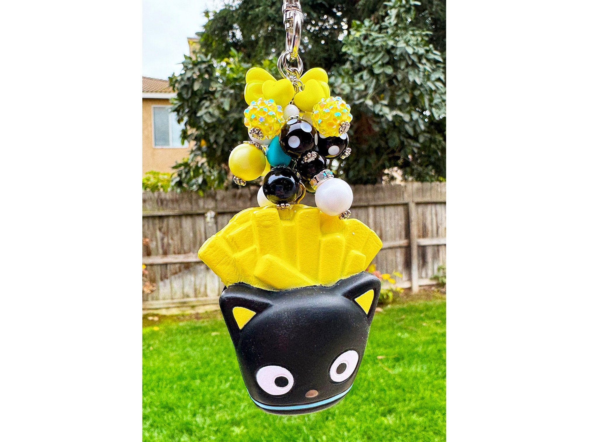 Sanrio Chococat Fries Squishy Keychain Bag Purse Charm - Etsy