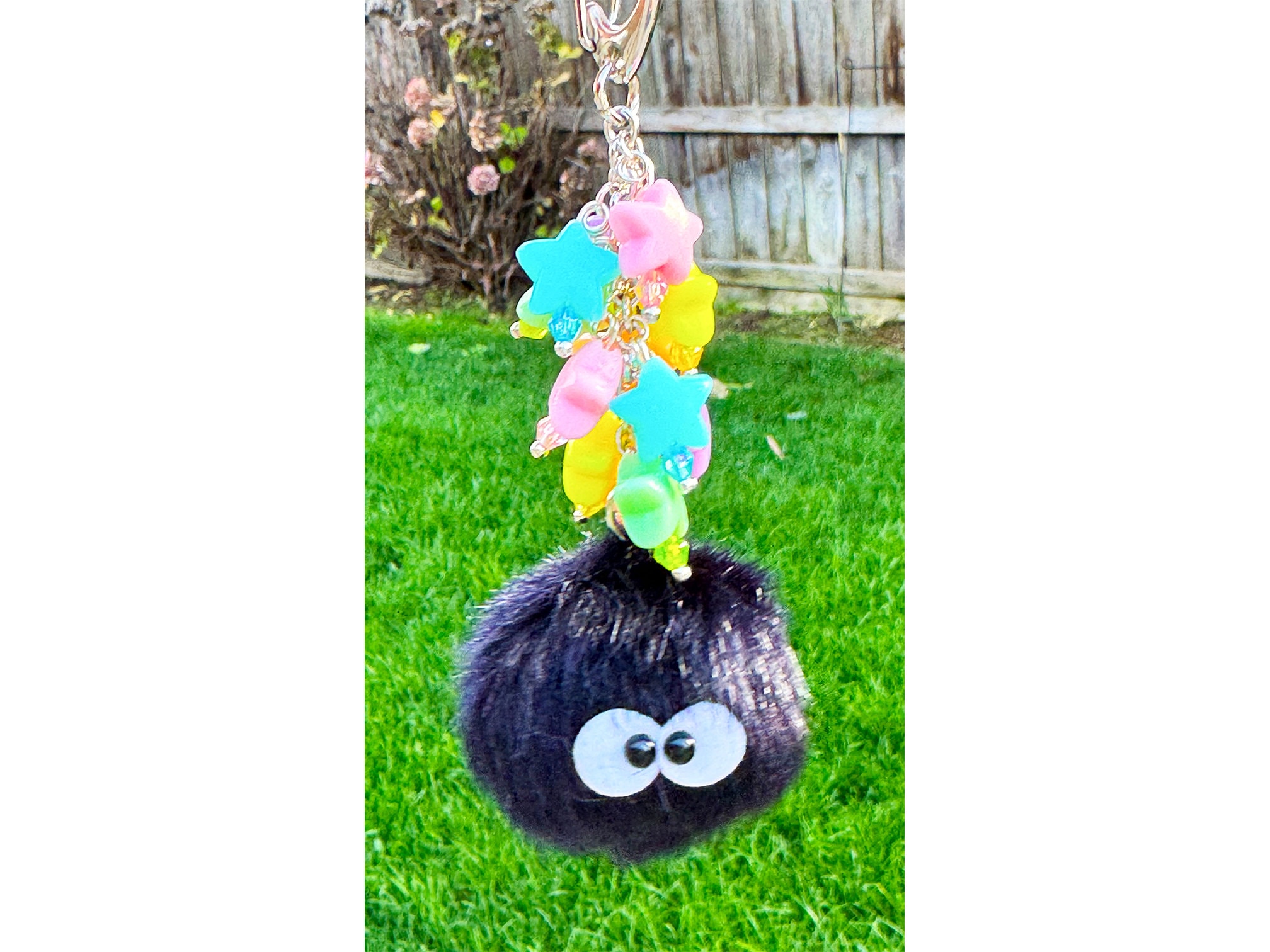 Ghibli Totoro Soot Sprite Candy Stars Konpeito Keychain Purse Bag Charm ...