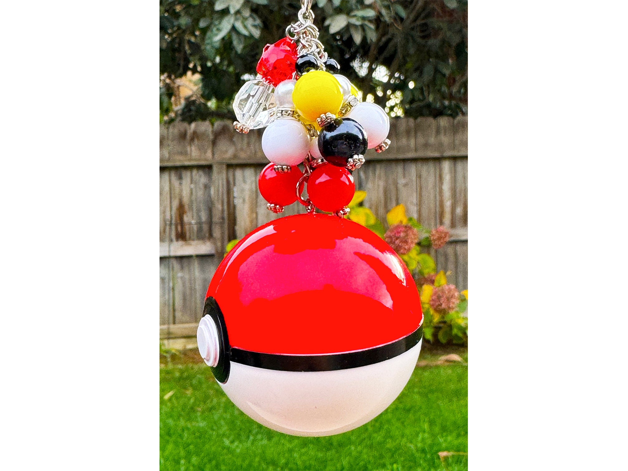 Pokemon Poke Ball Engagement Ring Box Keychain Purse Bag Charm - Etsy