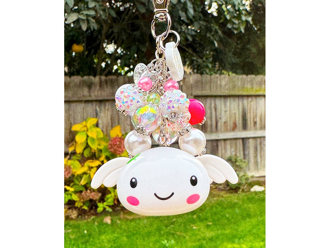 Kawaii Tamagotchi Angel Keychain Purse Bag Charm - Etsy