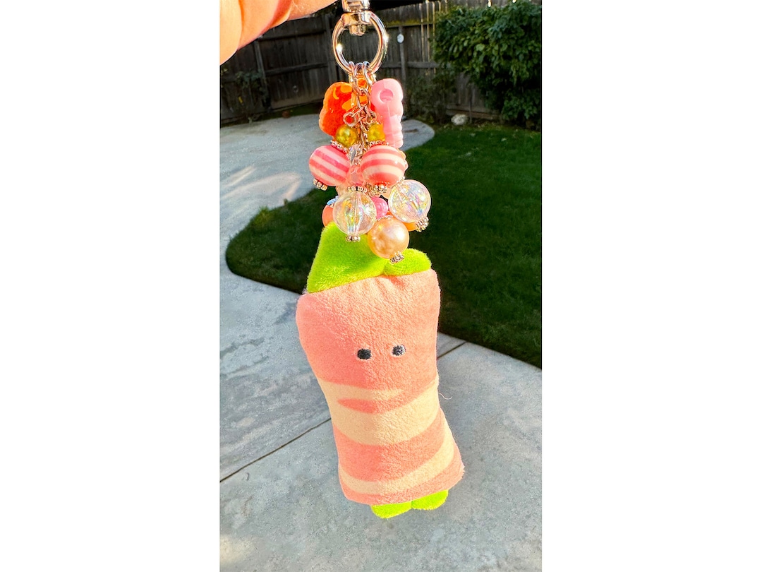 Yell Japan Kawaii Bacon Breakfast Plush Keychain Bag Purse Charm - Etsy