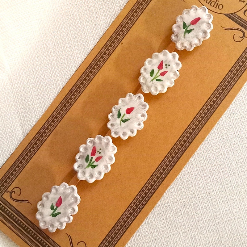 Stoneware Button Set - Etsy