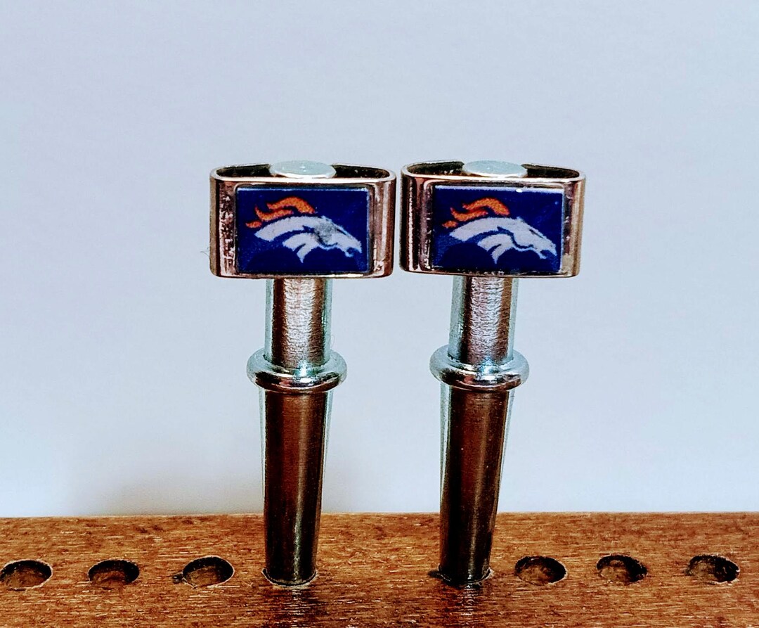 2 Cribbage Board Pegs Denver Broncos 1 1/8" Tall Sports Teams Football ...