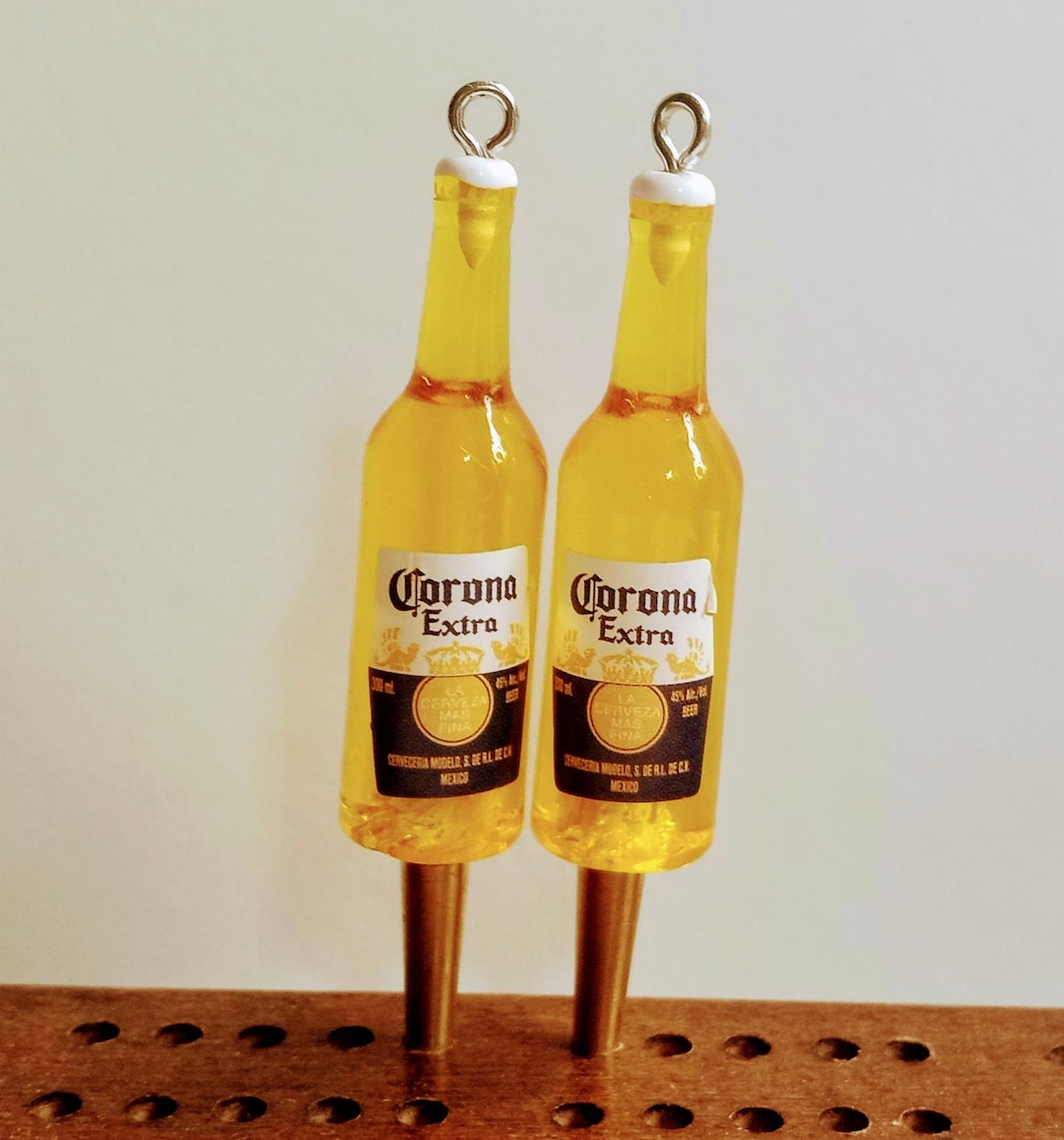 2 Cribbage Board Pegs Beer Bottles on Gold Metal Pegs 2 1/4" Tall - Etsy