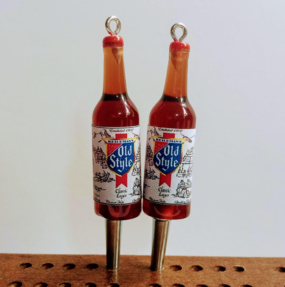 2 Cribbage Board Pegs Beer Bottles on Silver Metal Pegs 2 1/4" Tall - Etsy