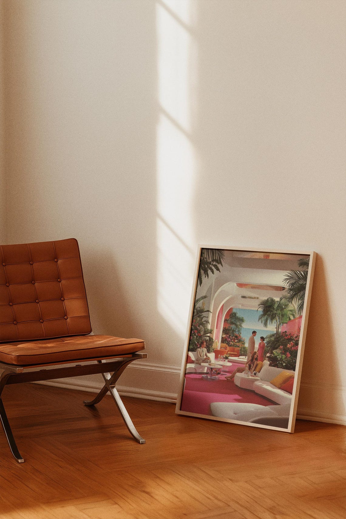 Retro-futuristic Atrium Print: 1970s Space Age Digital Art (9920×12000 ...