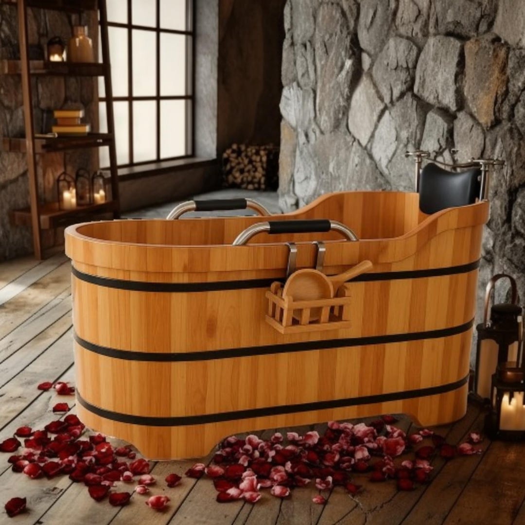 Luxus Badewanne Abdeckung Holz Fotos