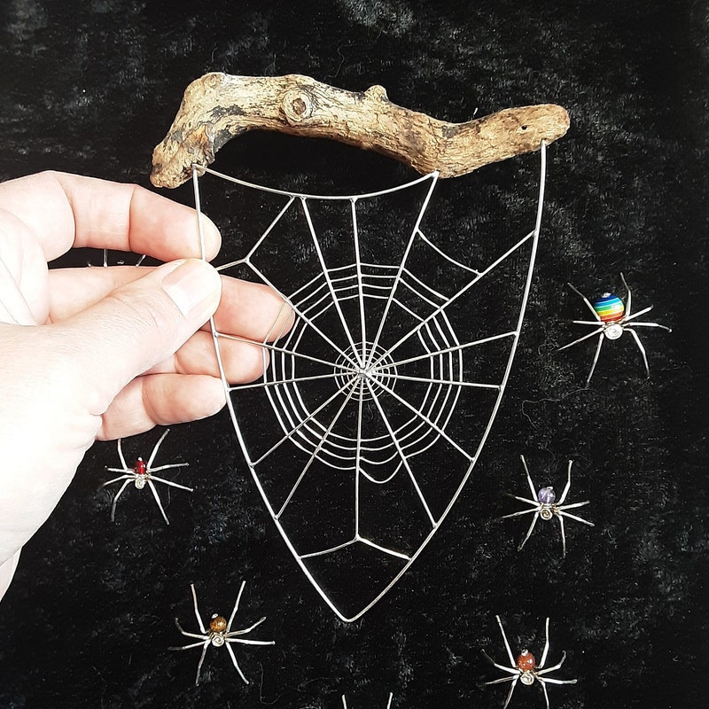 Framed Spider Web - Etsy