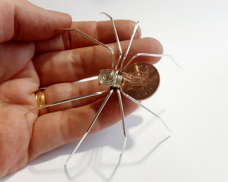 UK Money Spider Wall Sculpture Shelf Ornament or Plant | Etsy