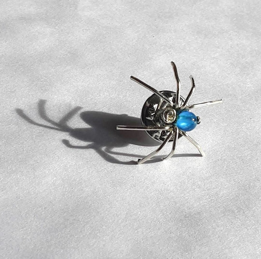 Small Spider Lapel Pin or Tie Tac for Jacket or Hat - Etsy