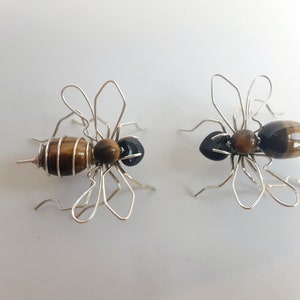 Large Bee Brooch, Striking Statement Jewellery Made From Gemstones - Etsy
